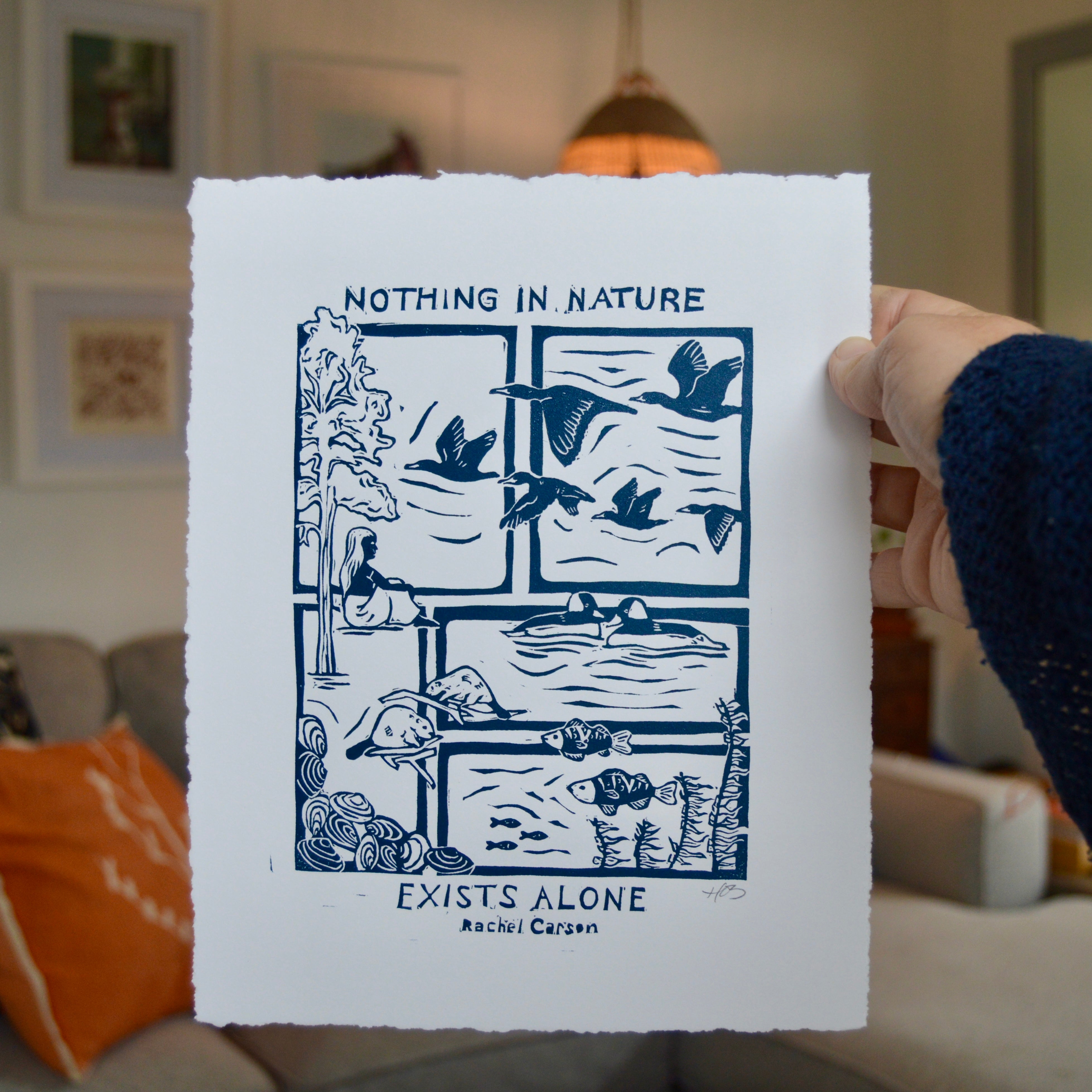 Nothing In Nature Exists Alone Print – OB Designs